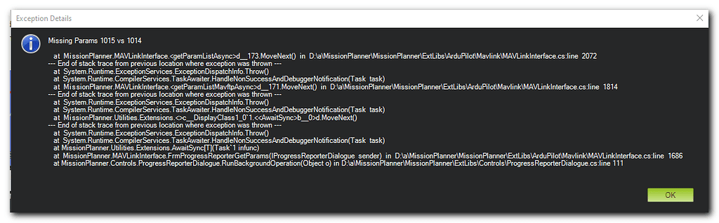 MP errors on firmware upgrade - Mission Planner - ArduPilot Discourse