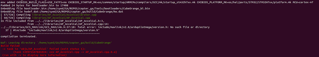 Unable to build copter if I am building bootloader followed by copter - ArduCopter - ArduPilot ...