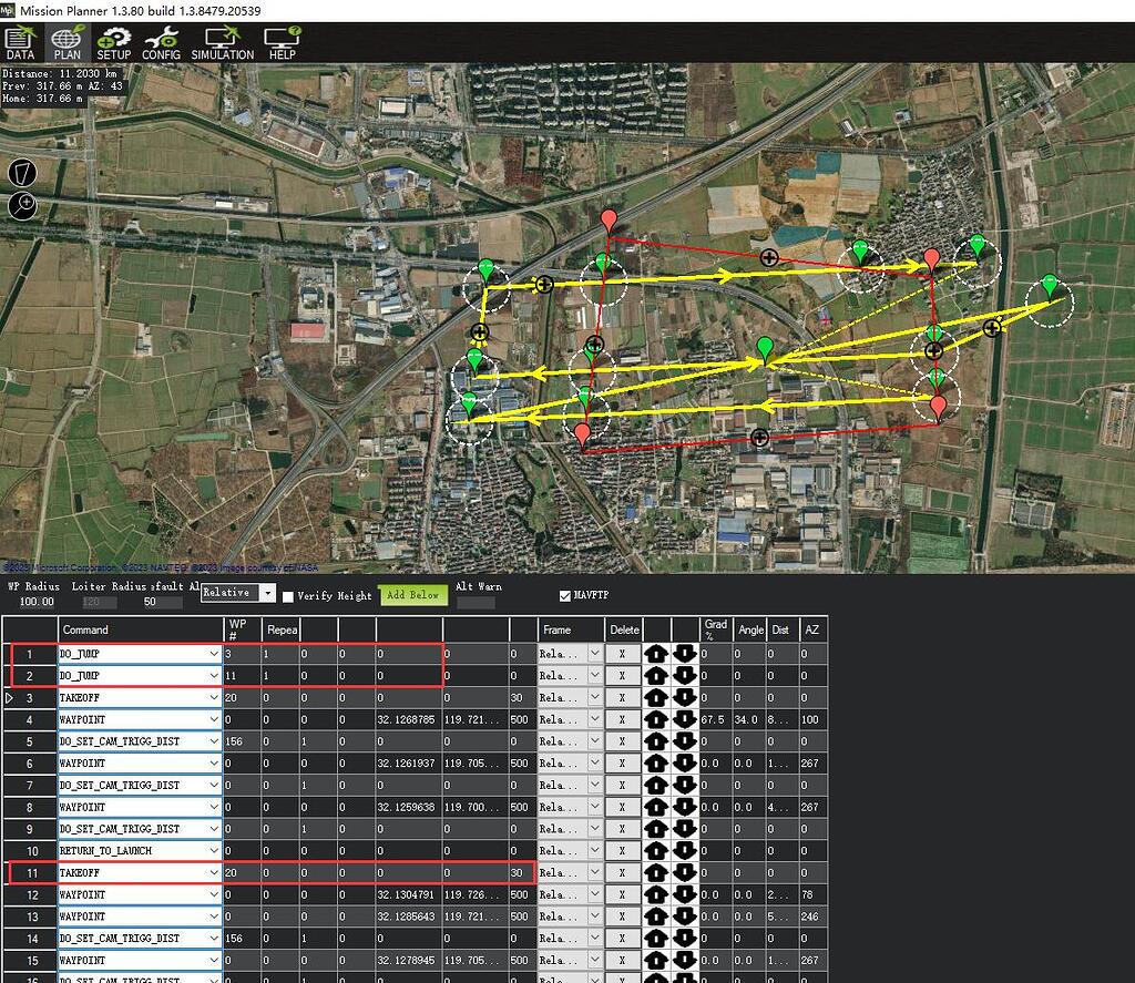 Mission Planner- Can the mission segmentation function automatically ...
