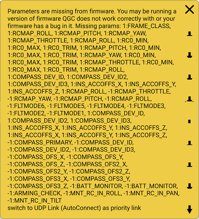 Full parameter list not loading with chibios firmware - QGroundControl - ArduPilot Discourse