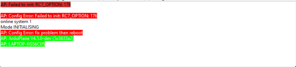 SITL failing to initialize when i configure a rcX_option - ArduPlane - ArduPilot Discourse