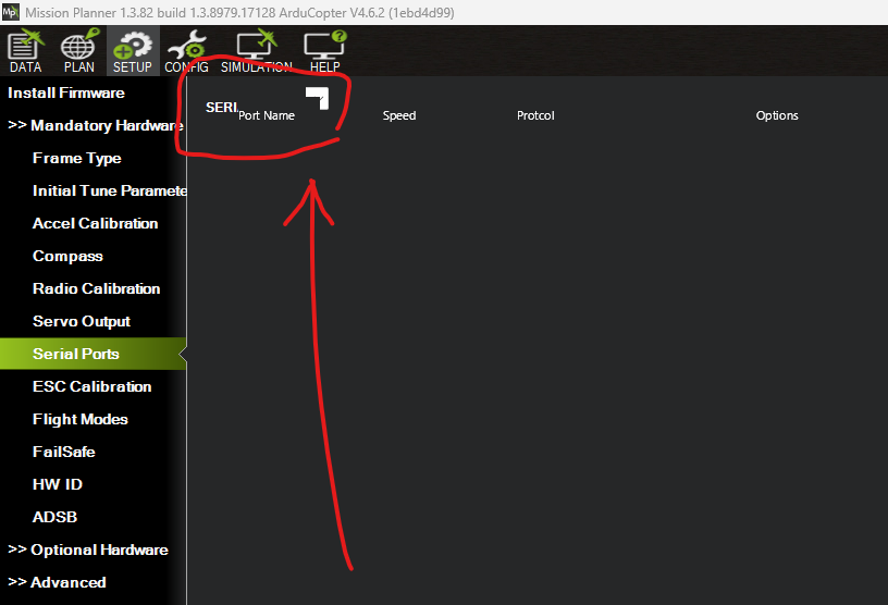 Serial ports not shown in mission planner - Mission Planner - ArduPilot Discourse