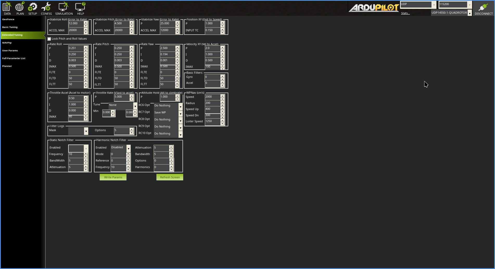 PID tuning in AirSim - Copter Simulation - ArduPilot Discourse