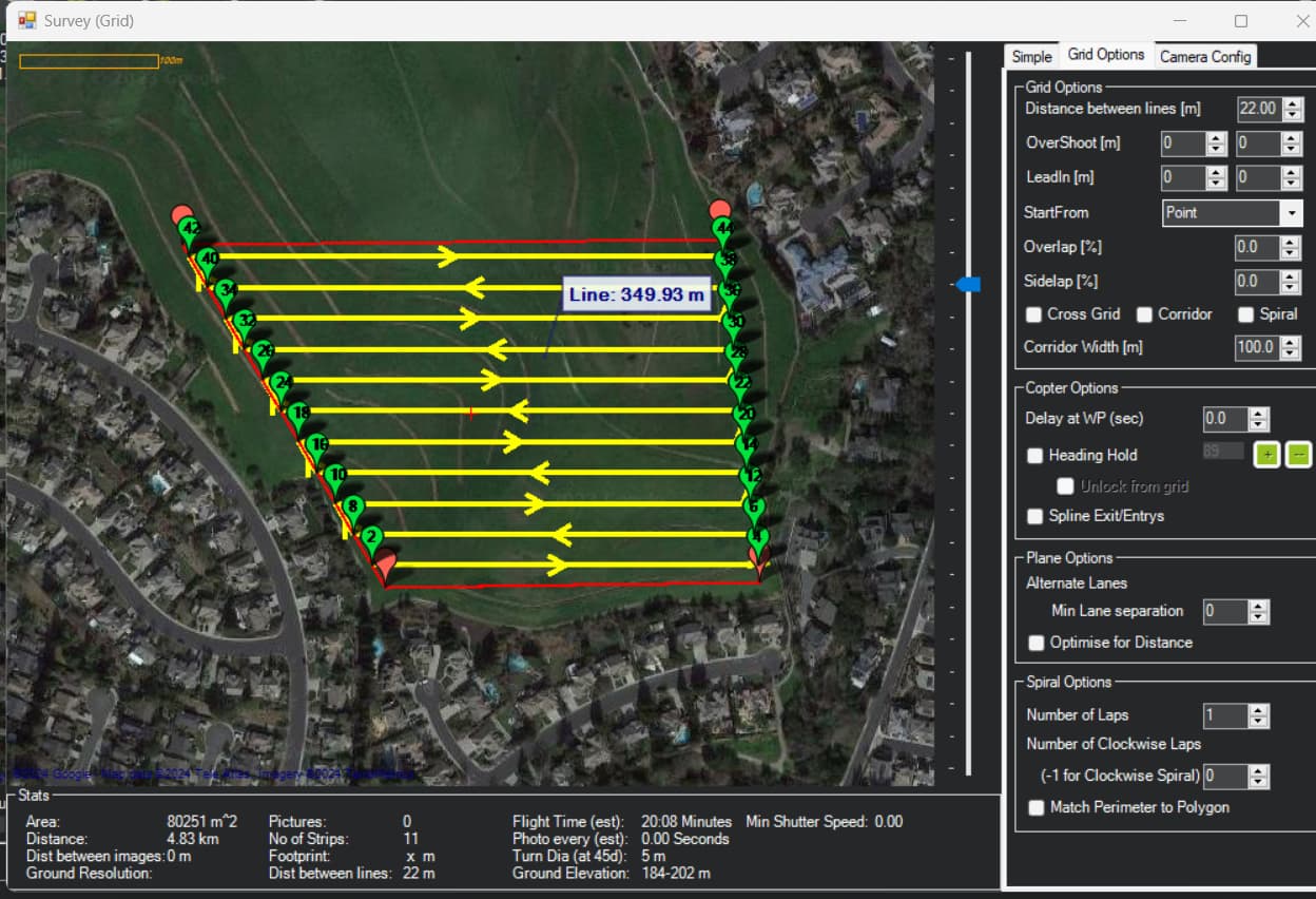 Survey (Grid) miss behaving? - Mission Planner - ArduPilot Discourse