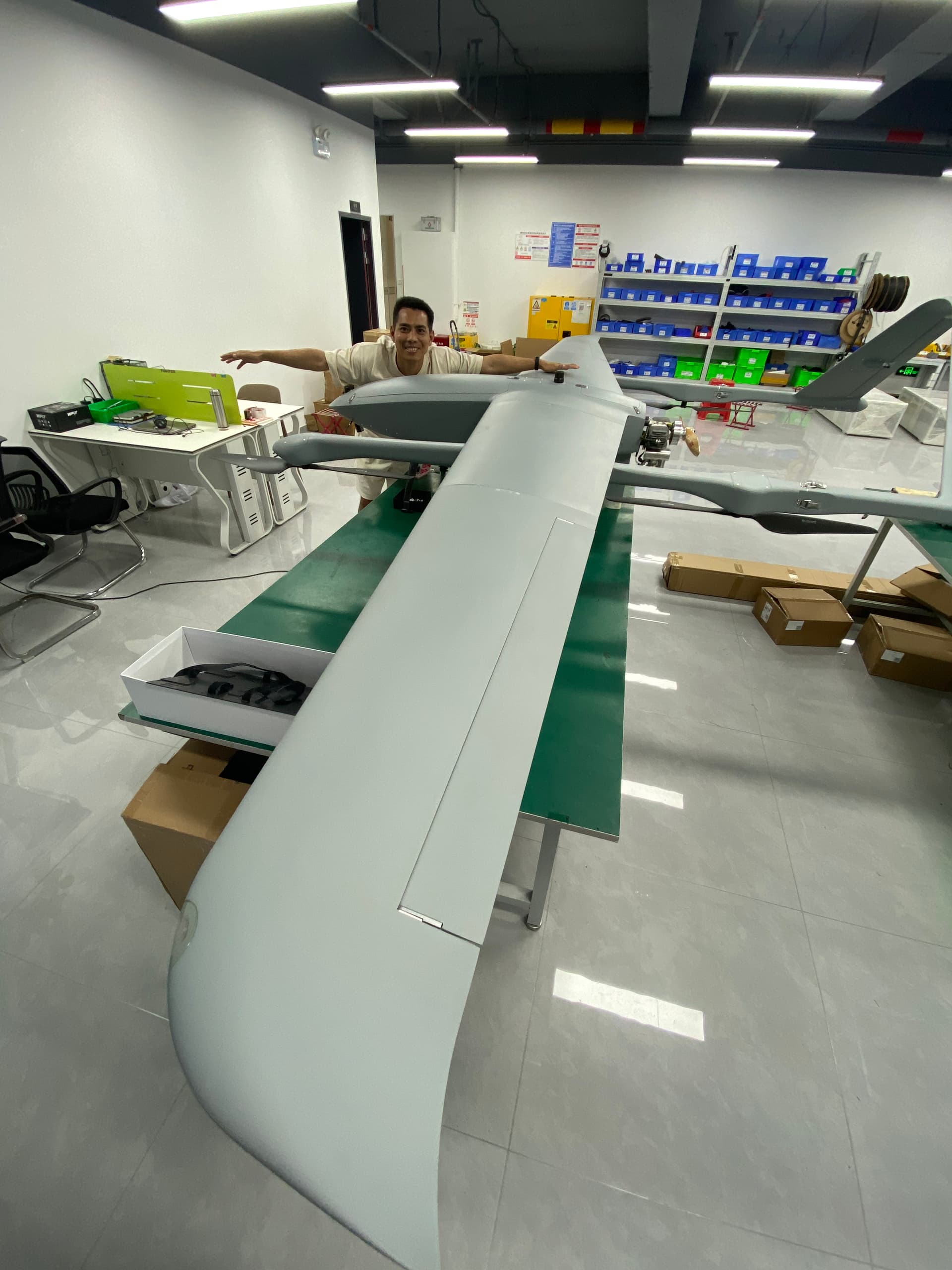 Sky Whale Max - the biggest VTOL Fixed Wing Drone from YANGDA - VTOL ...