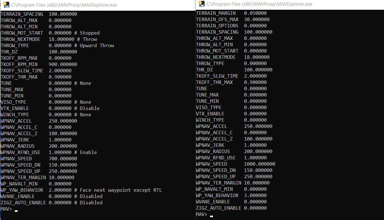 MavExplorer Param info - MAVProxy - ArduPilot Discourse
