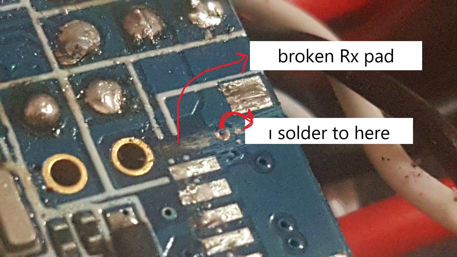 Omnibus f4 pro broken Gps port and soldered wires - ArduCopter ...